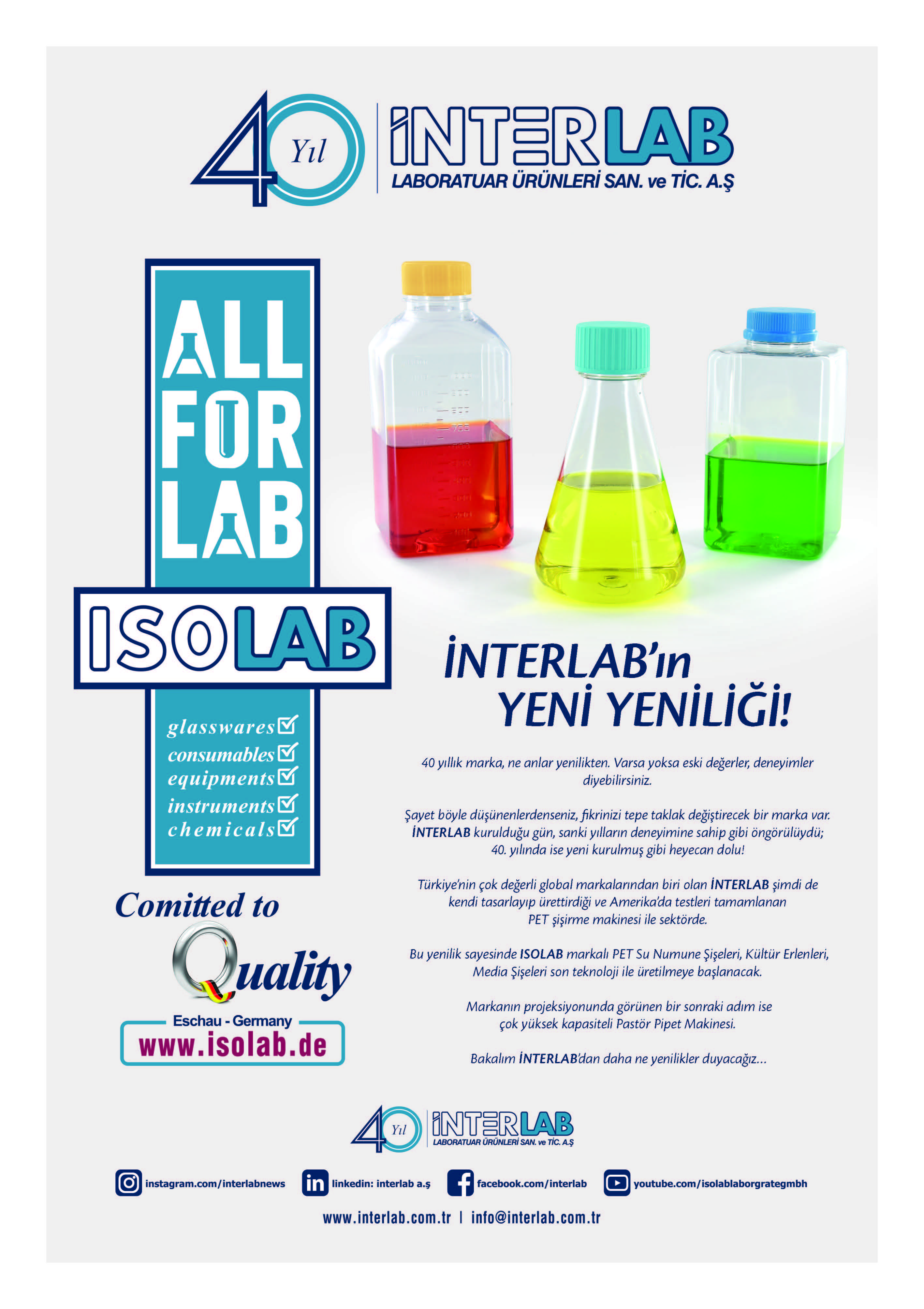 İNTERLAB’dan yeni yatırım... - Şirket Haberleri